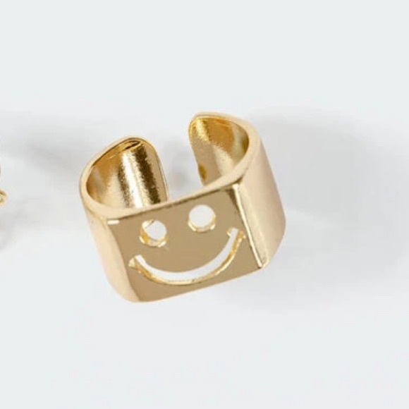 Edikted | Jewelry | Edikted Gold Smiley Face Ring | Poshmark
